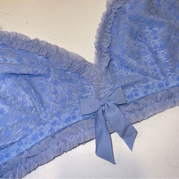 aerie | Intimates & Sleepwear | Nwot Aerie Flocked Ruffle Triangle ...